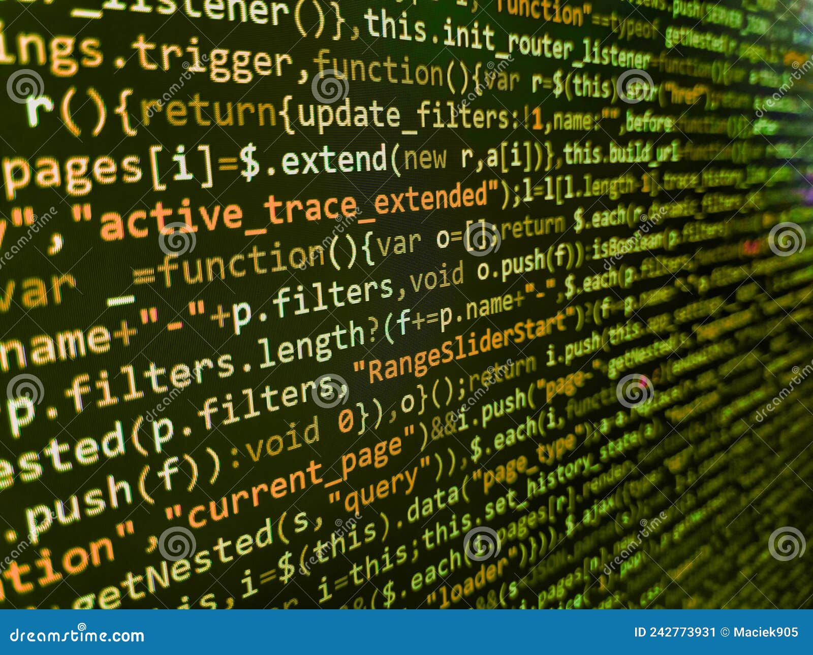 Developer Software Programming Code Program Code Php Html Css Of Site Big Data Storage And