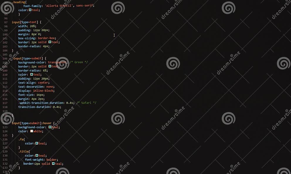 Developer Software Source Code on Monitor Screen. Writing Script of ...