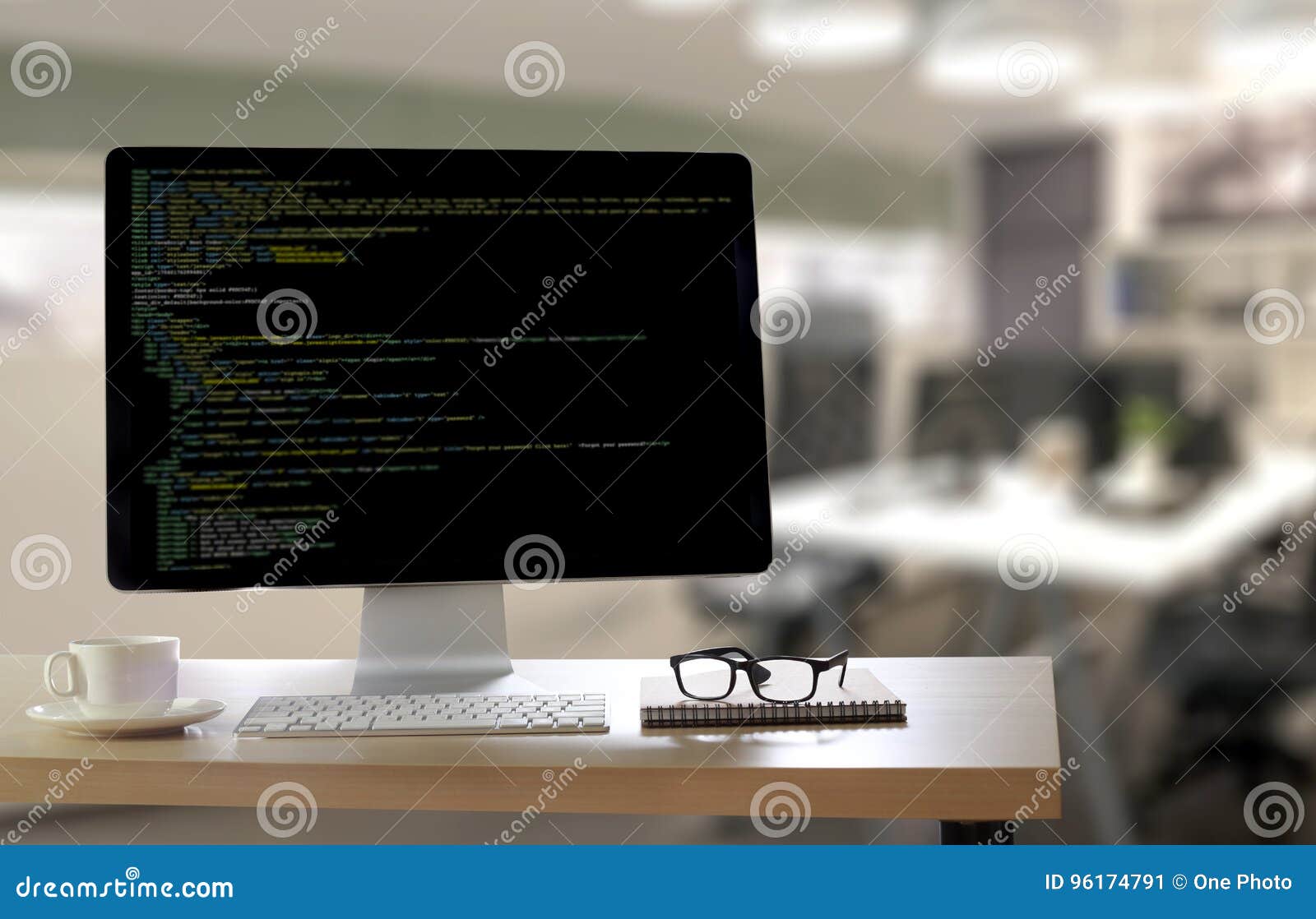 Developer Team Working Laptop Computer Mobile Application Softwareand Web Design Online