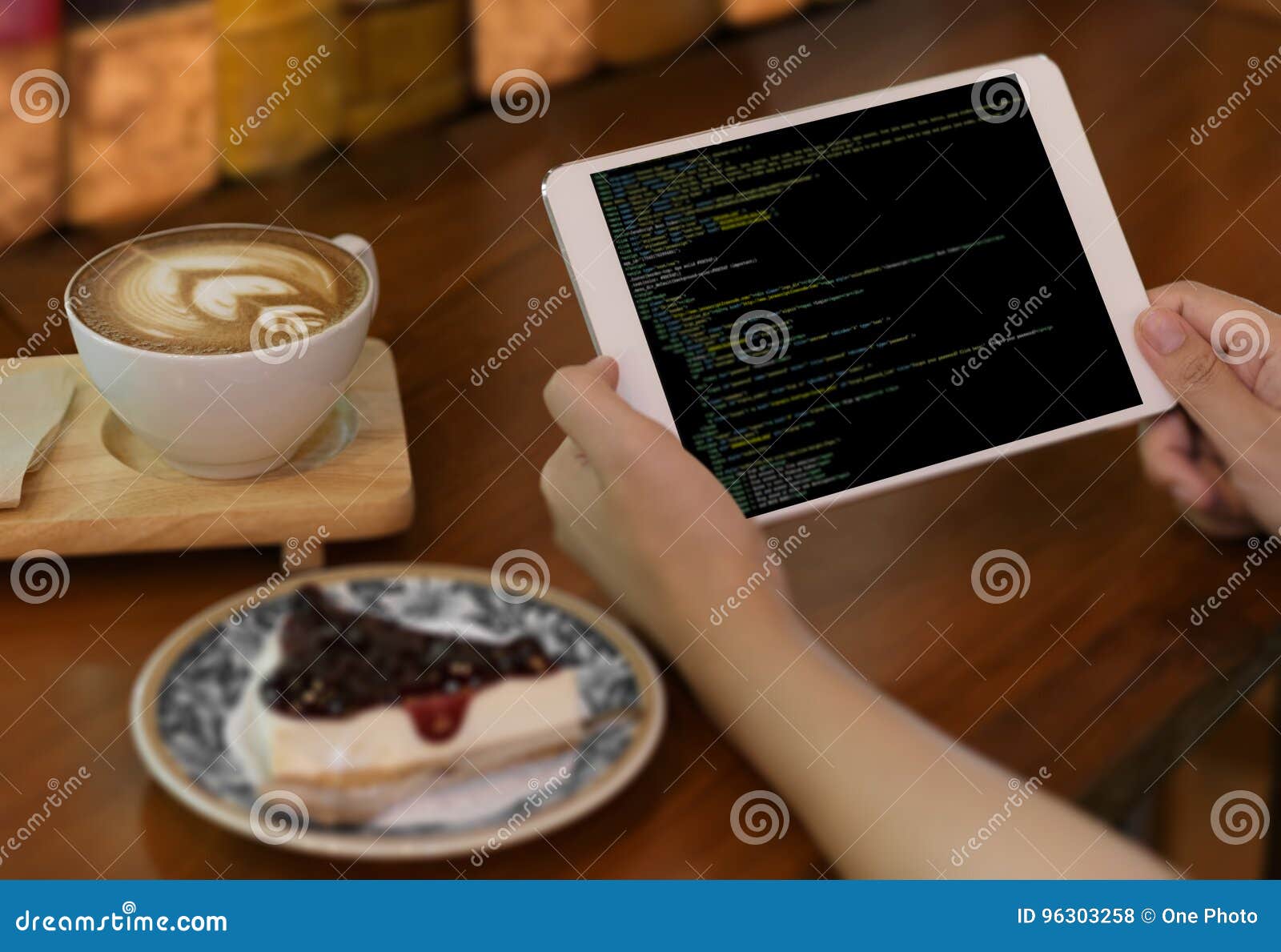 Developer Team Working Laptop Computer Mobile Application Softwareand ...