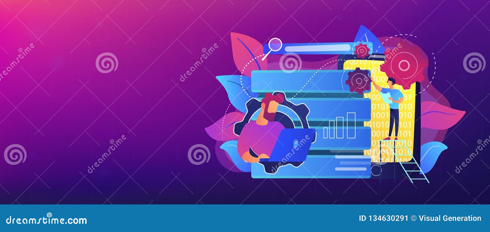 Big Data Applications Header Banner. Stock Vector - Illustration of ...