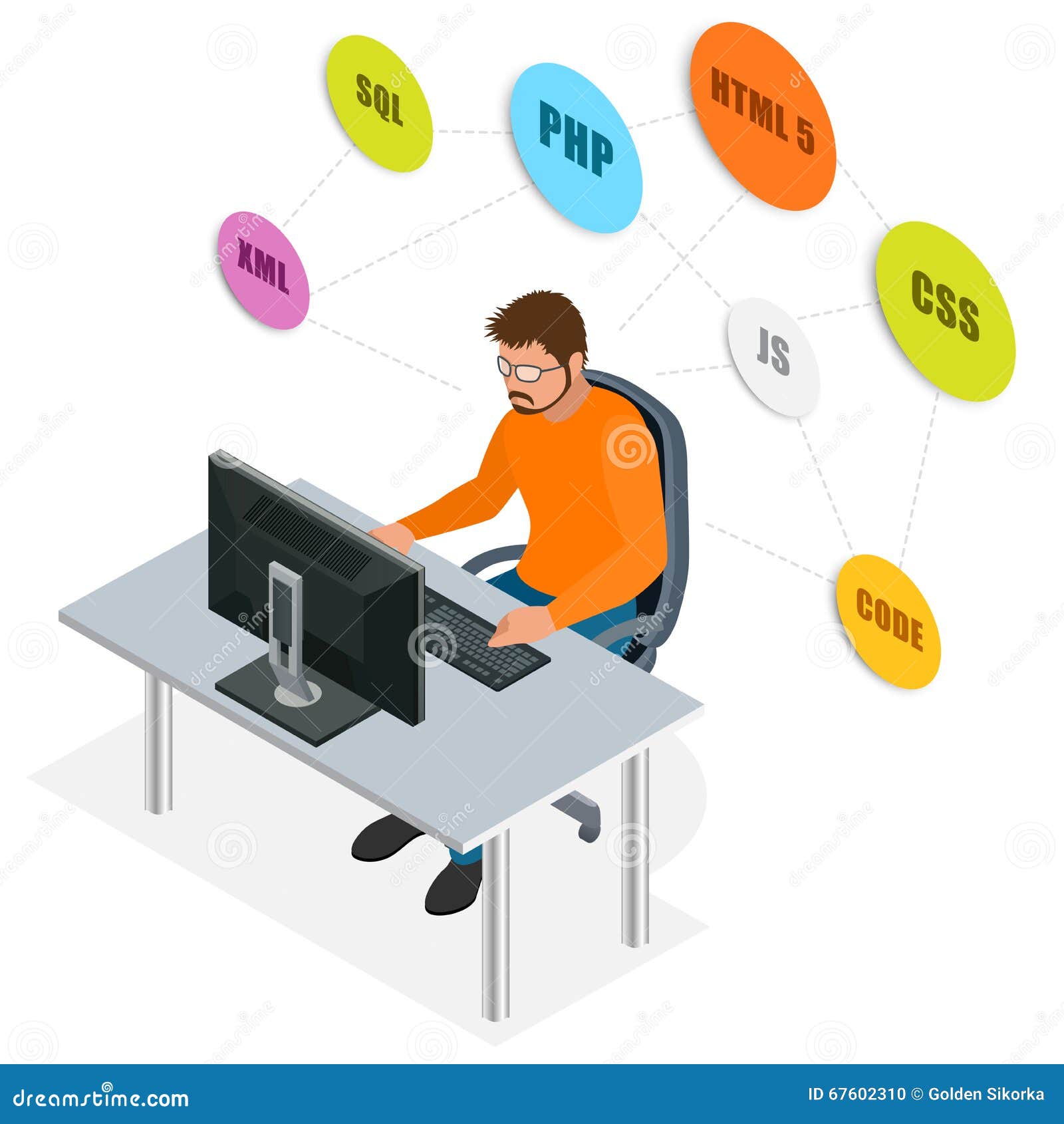 Developer Using Laptop Computer. Web Development Concept. Web ... Developer Using Laptop Computer. Web Development Concept. Web ...