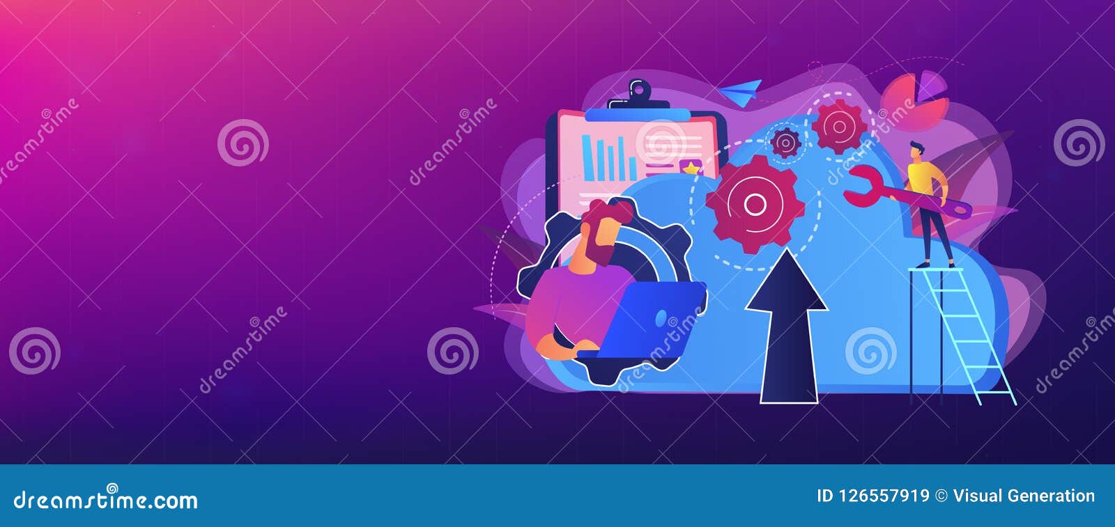 Cloud Engineering Header Banner. Stock Vector - Illustration of copy ...