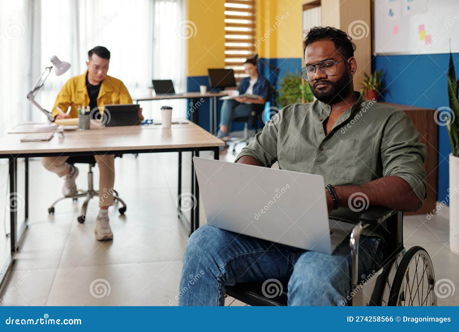 Developer Working in Open Space Office Stock Photo - Image of ...