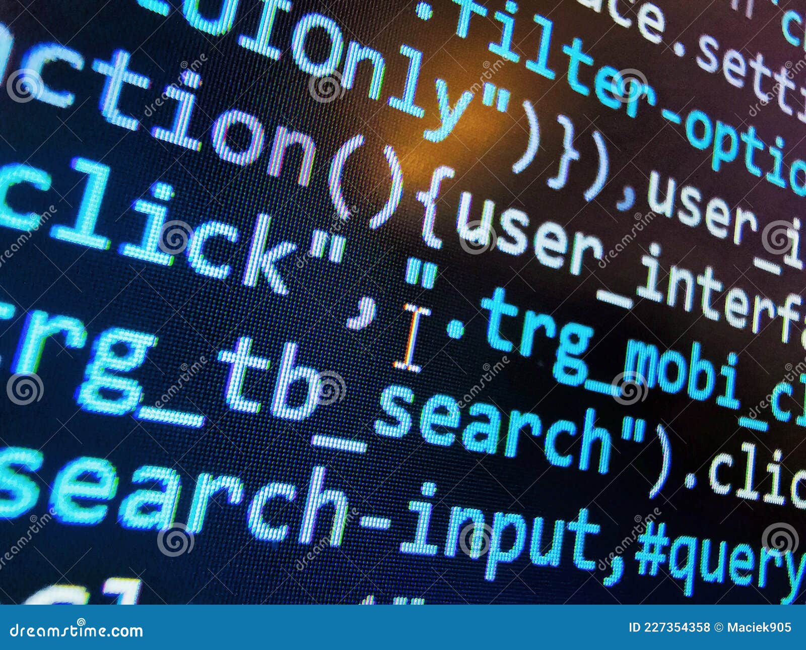 Developer Working on Program Codes in Office. WWW Software Development ...