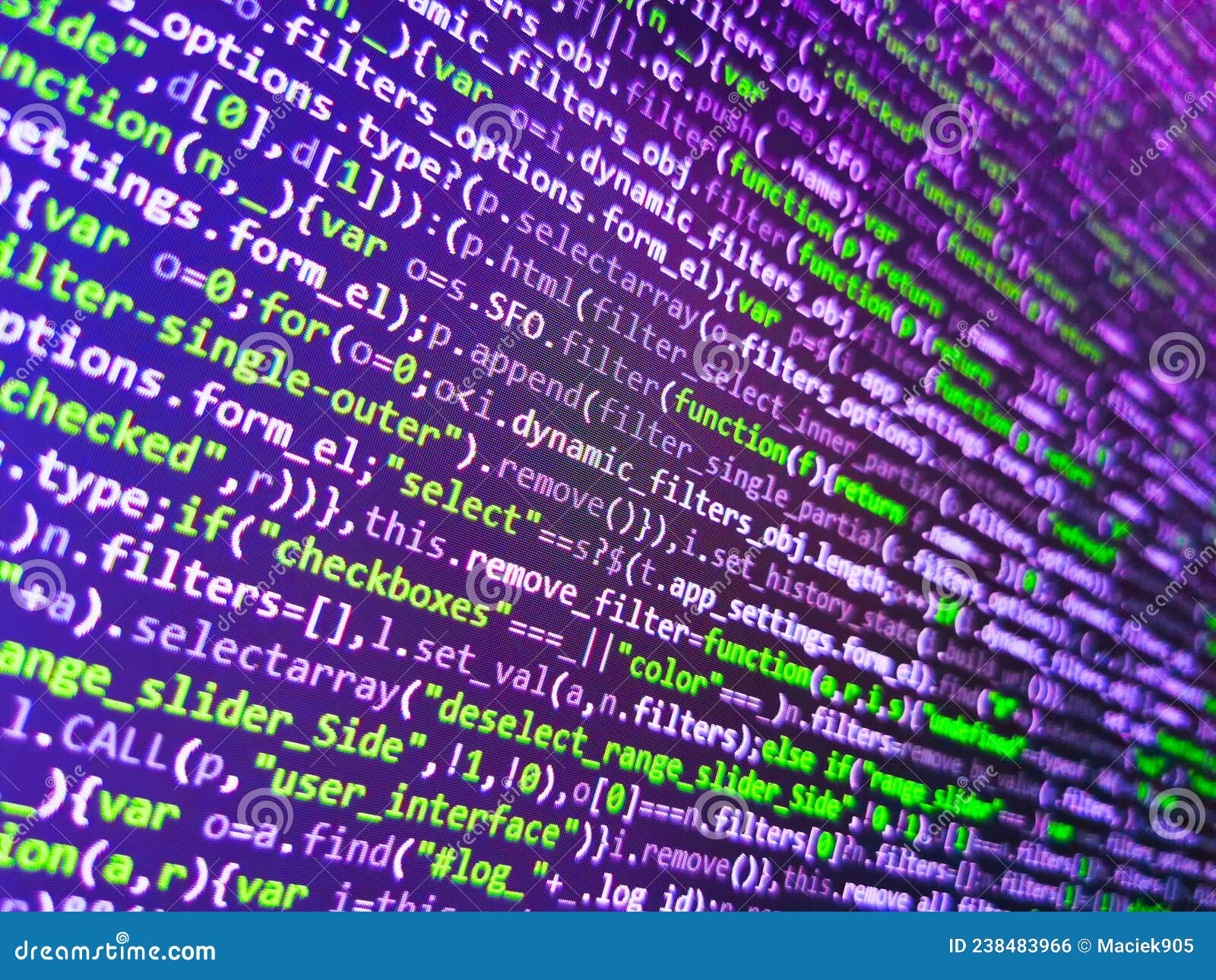 Developer Working on Software Codes in Office. Mobile App Developer ...