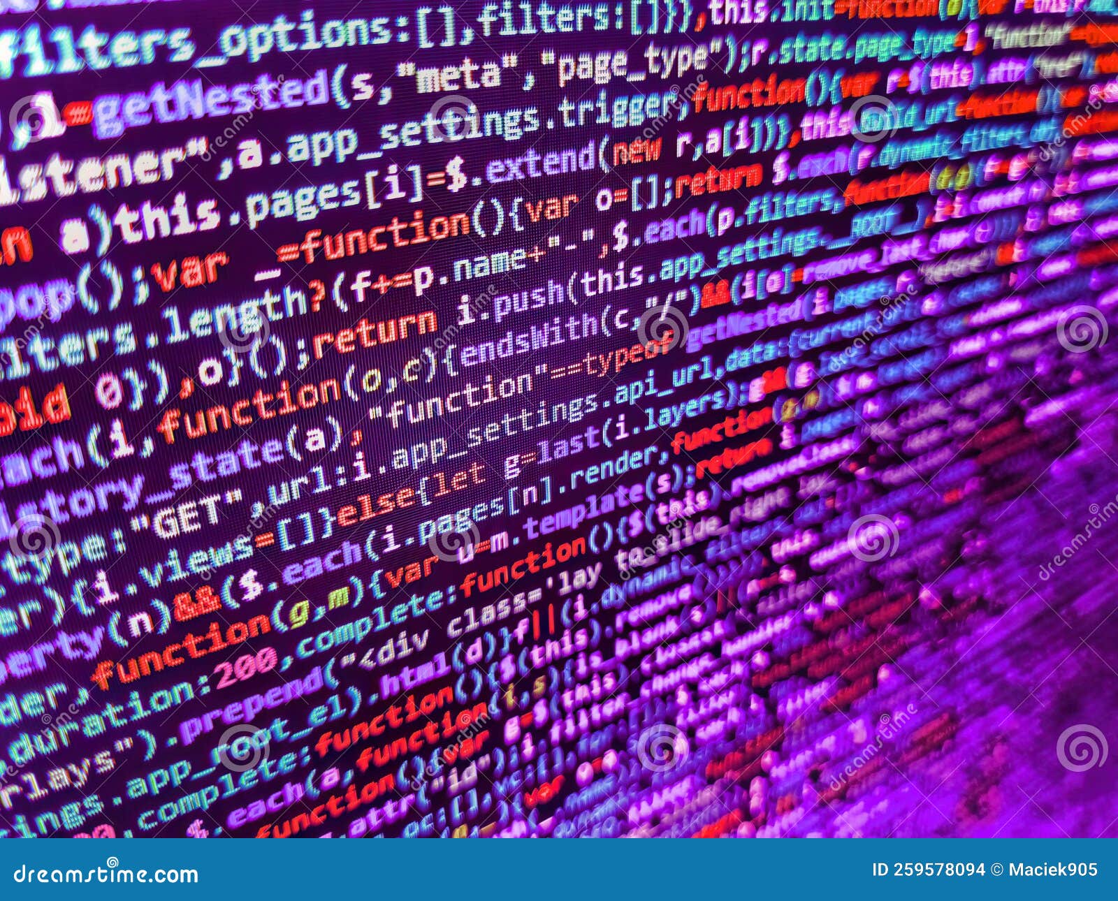 Developer Working On Websites Codes In Office Web Abstract Programming And Created Virus On