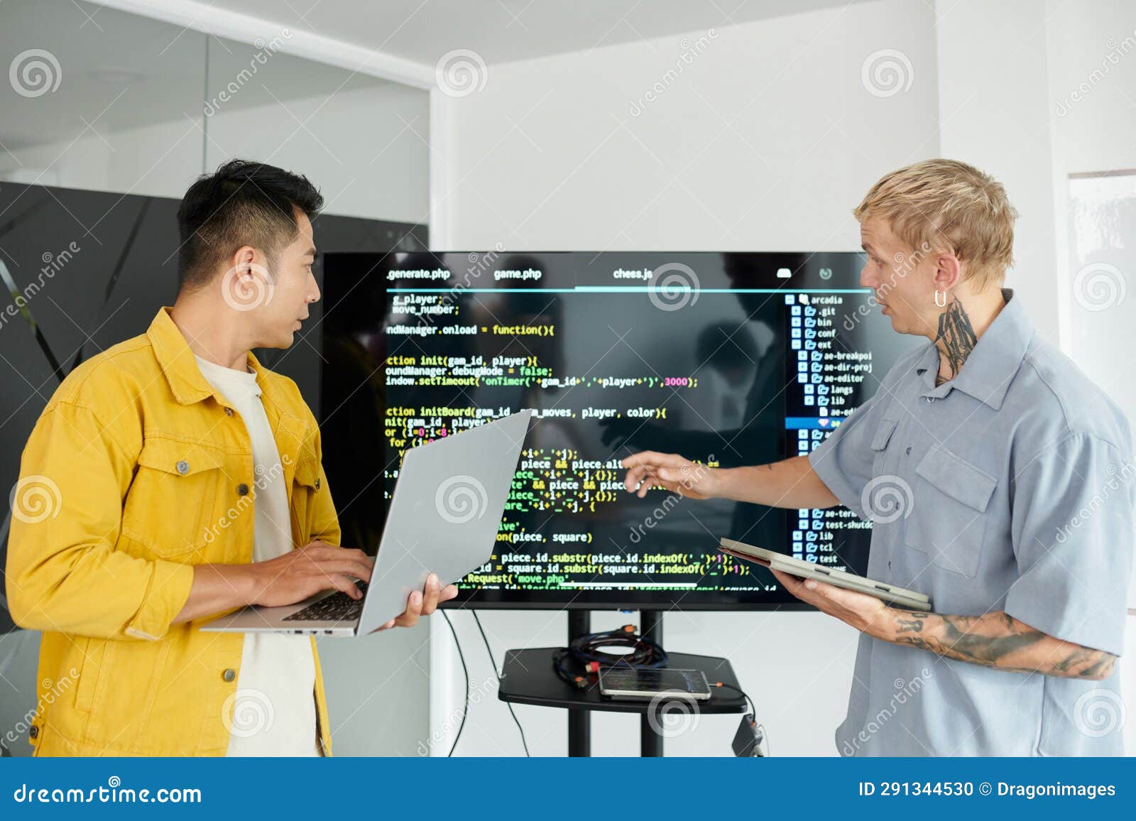Developers Arguing about Programming Code Stock Photo - Image of computer, businessman: 291344530
