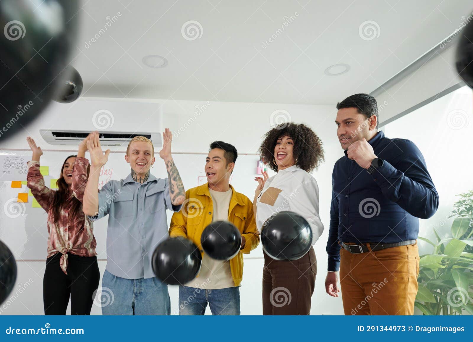 Developers Celebrating Successful Startup Stock Image - Image of ...