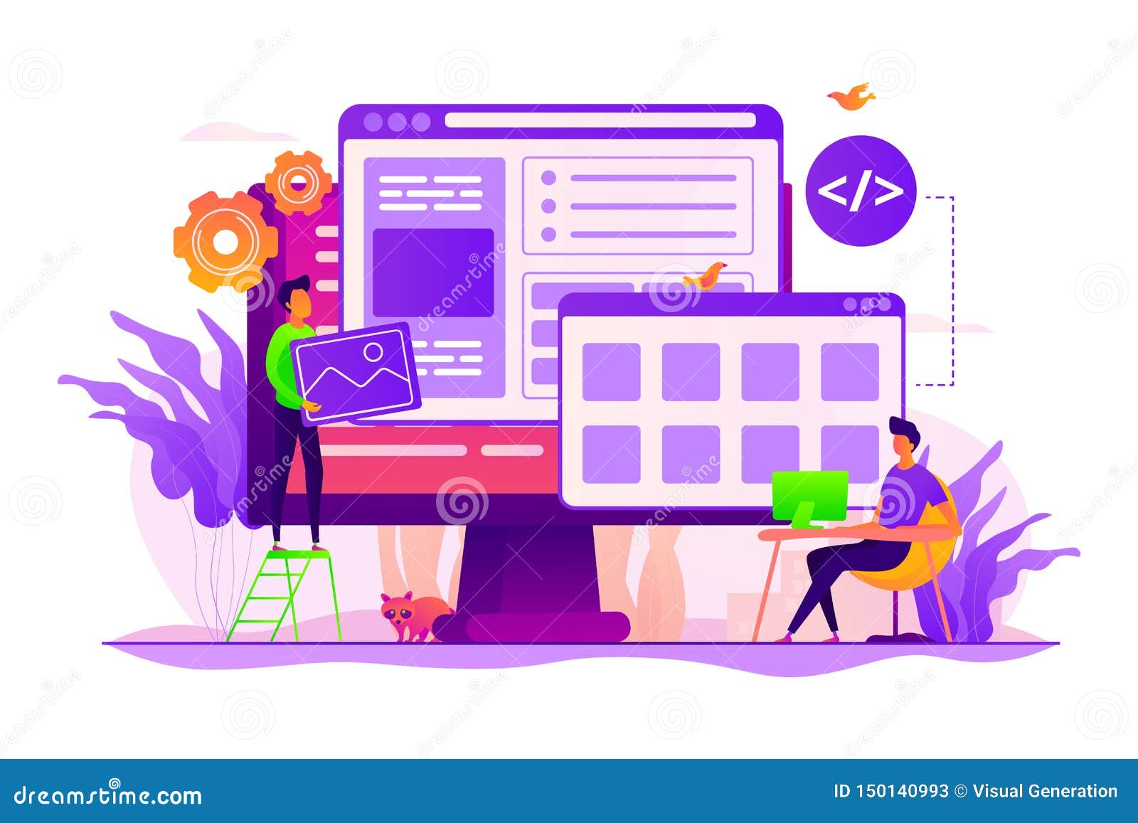 Web Development Concept Vector Illustration Stock Vector - Illustration ... Web Development Concept Vector Illustration Stock Vector - Illustration ...