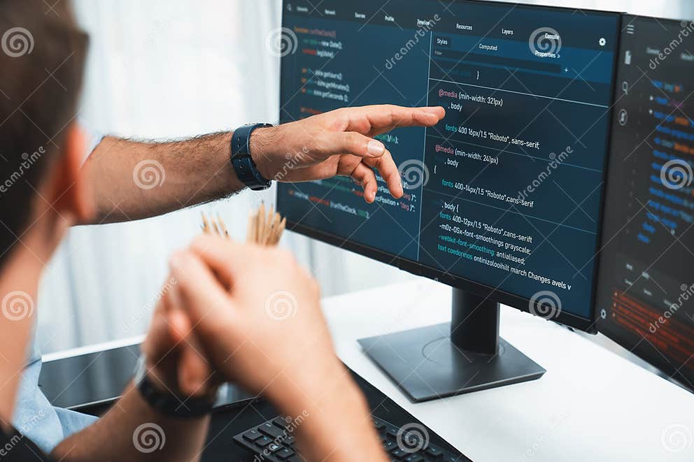 It Developers Creating Online Software Development Information ...