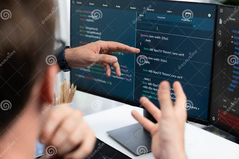 It Developers Creating Online Software Development Information ...