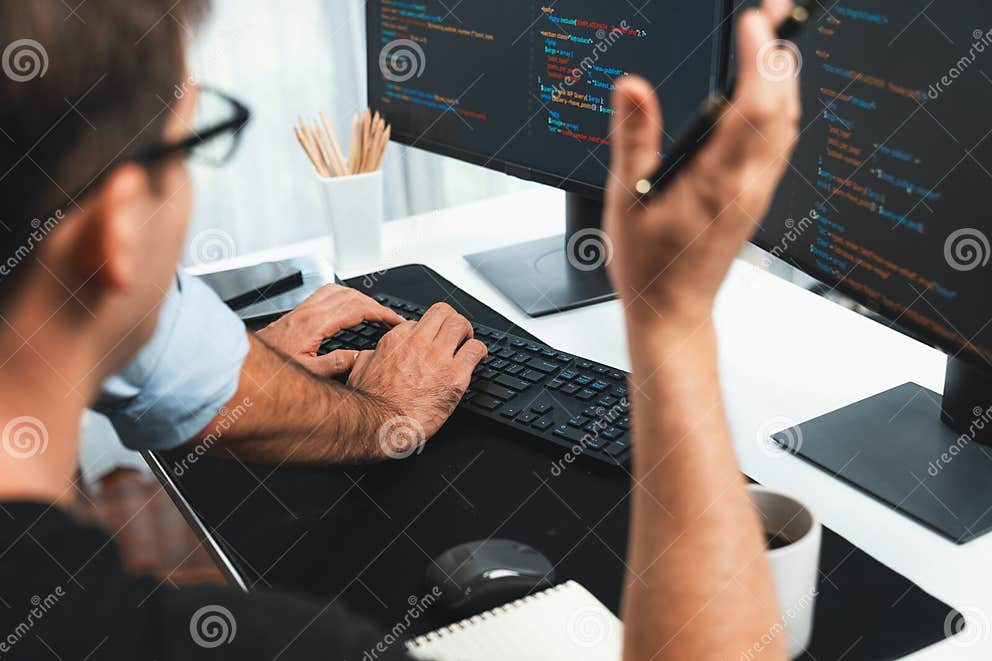 It Developers Creating Online Software Development Information ...