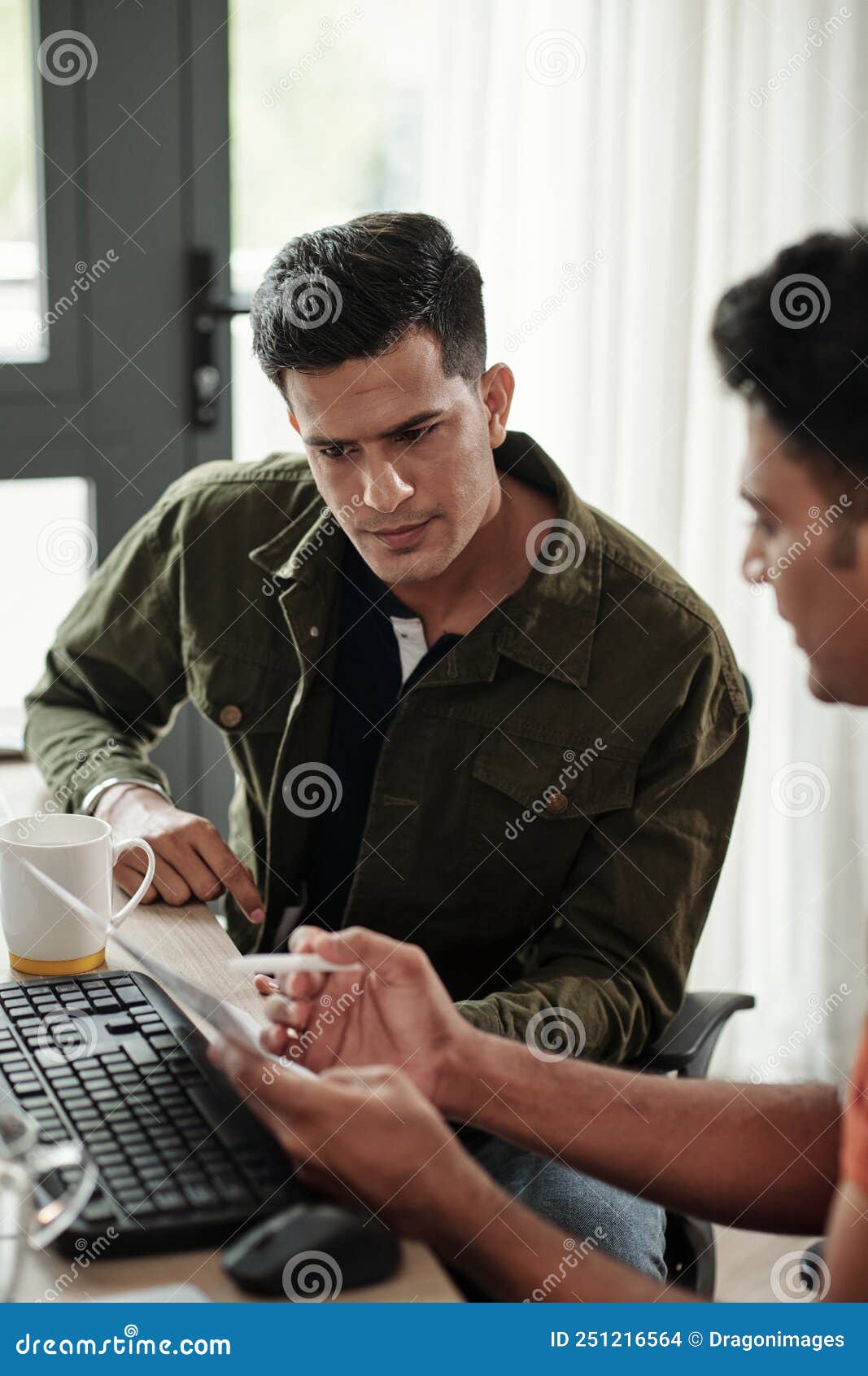 Developers Discussing Website Wireframe Stock Photo - Image of testing ...