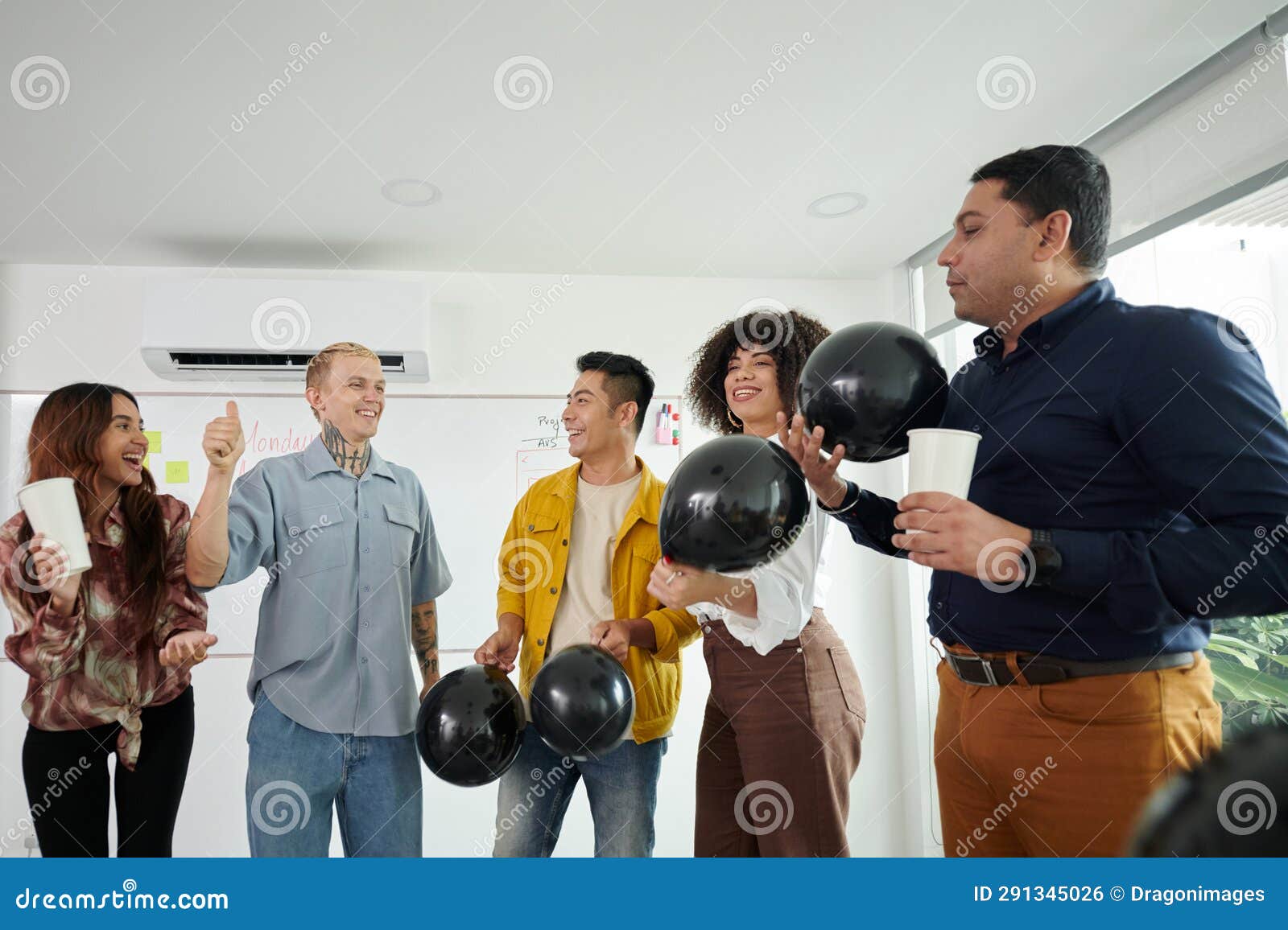 Developers Having Party in Office Stock Photo - Image of team, success ...