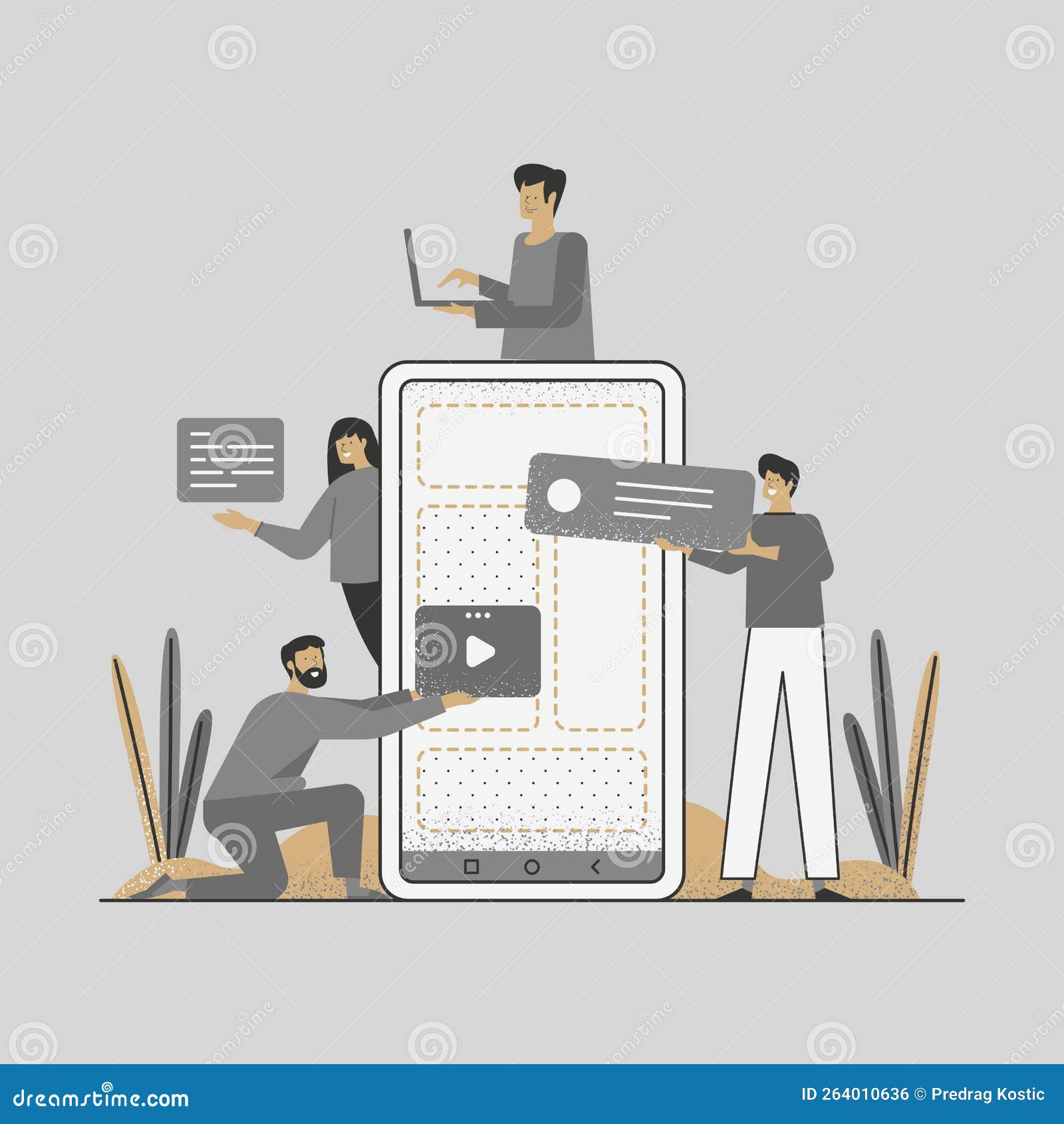 Developers Show Their Illustration Stock Illustration - Illustration of ...
