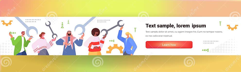 Developers Team Carrying Wrench Programmers Creating Website Ui Web Development Program Software