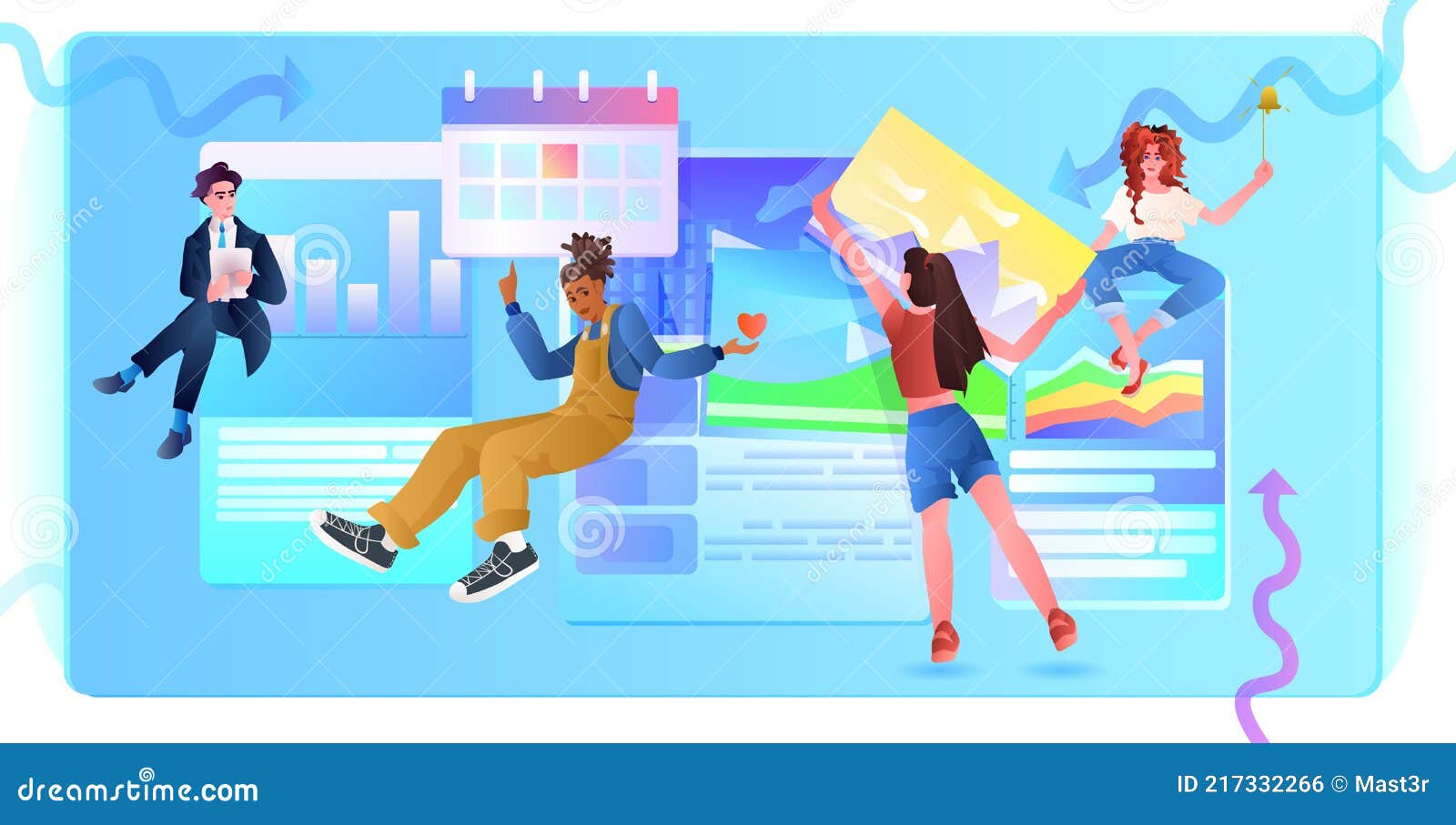 Developers Team Creating Website Ui Interface Web Application Development Program Software ...