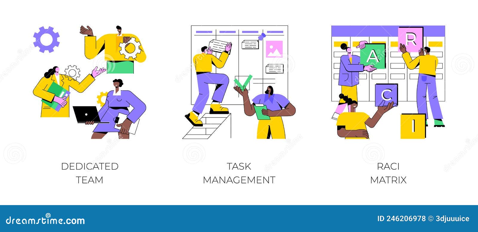 Developers Team Management Abstract Concept Vector Illustrations. Stock ...