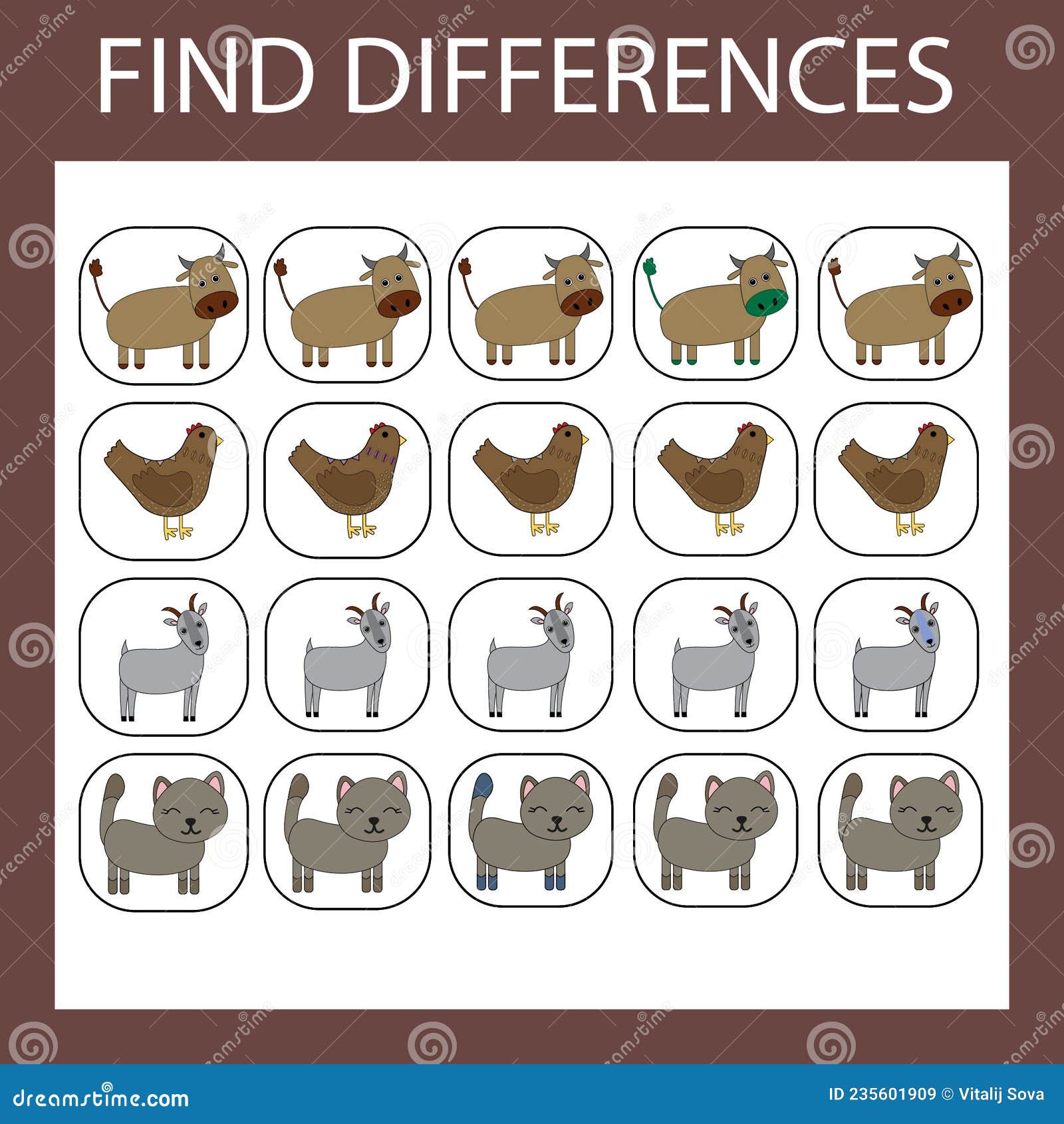 Logic game for children stock illustration. Illustration of game ...