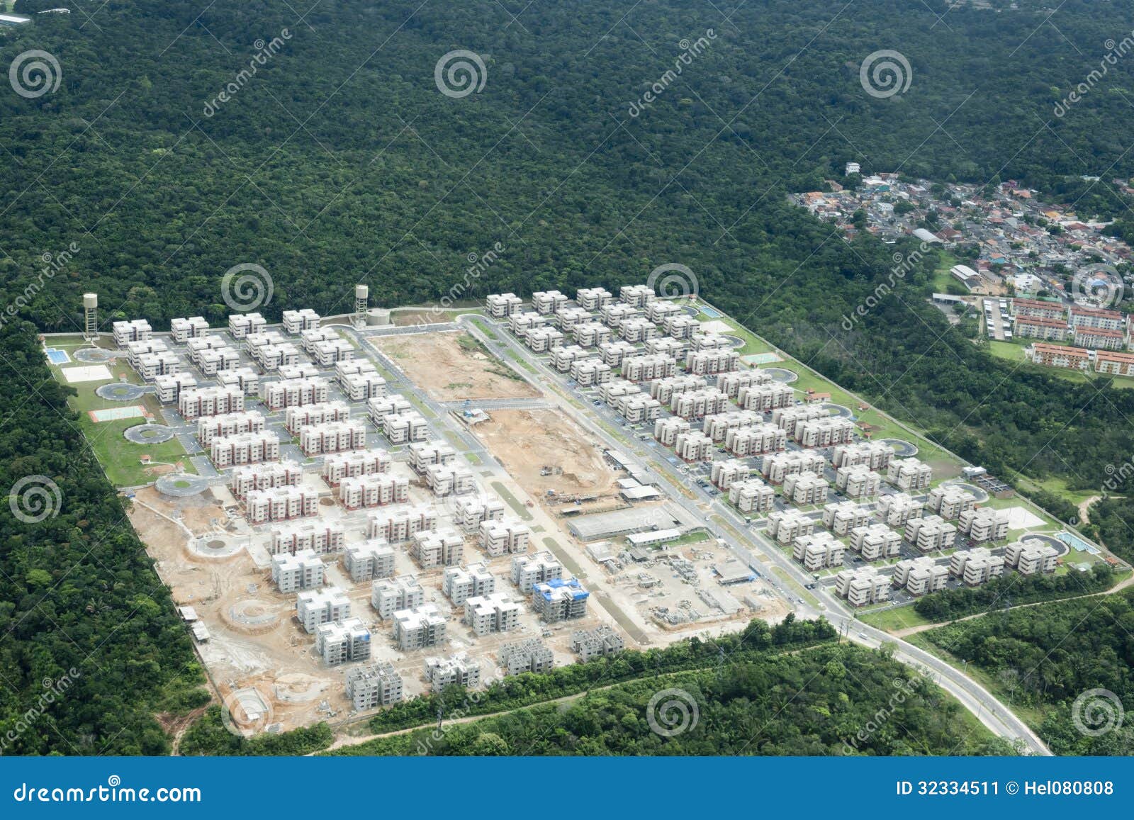 Developing Area in the Jungle of Brazill Stock Image - Image of forest ...