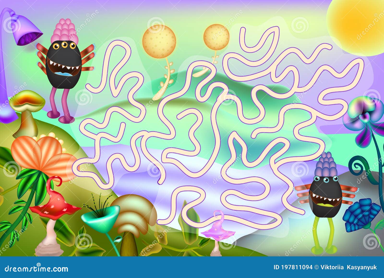 Developing a Board Game for Children with Funny Aliens Stock ...