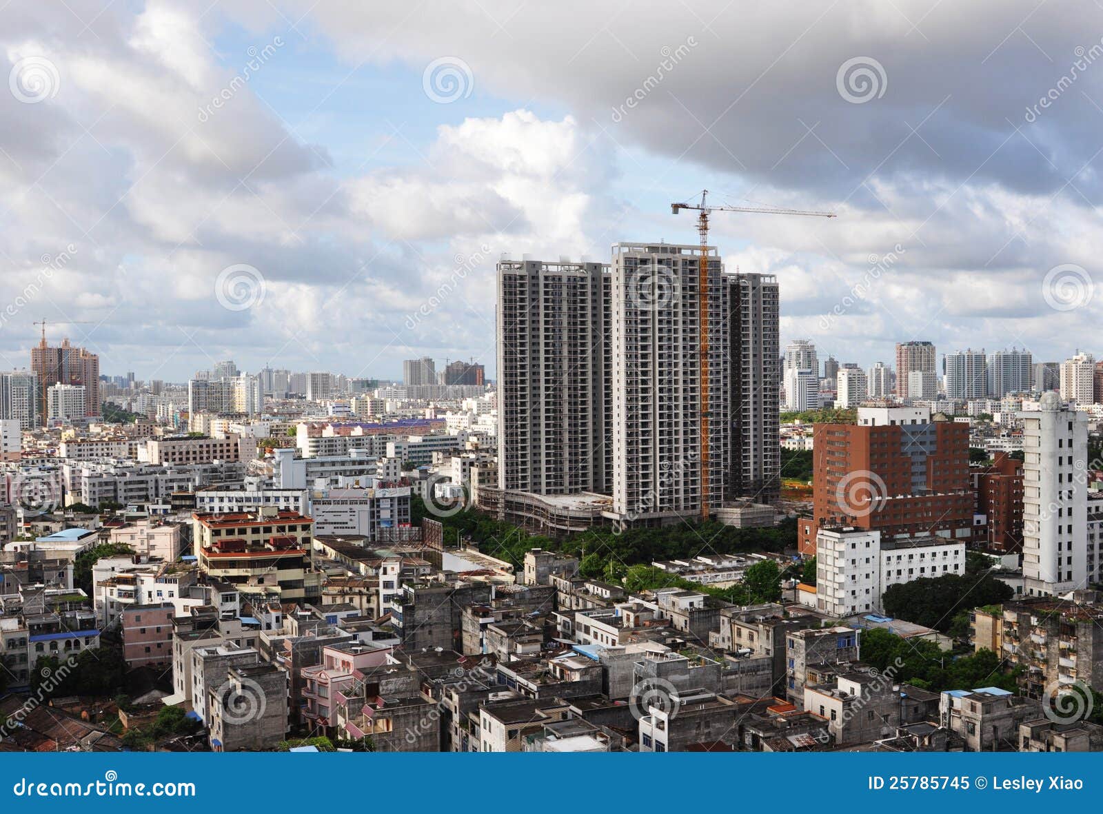 Developing city stock image. Image of outdoor, city, developing - 25785745