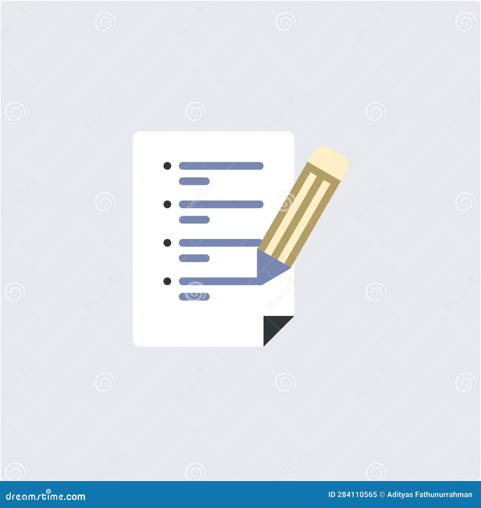 Developing a Detailed Document Pencil Plan for Projects Stock Vector ...