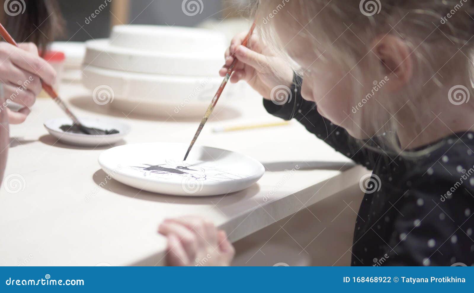 Developing Drawing Lessons with a Child Stock Footage - Video of ...