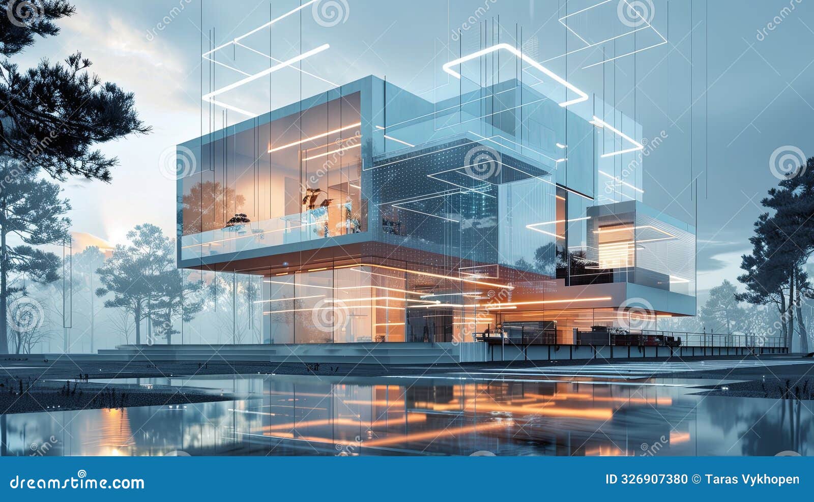 Building Architecture Details, Facade Design. Modern Building Royalty-Free Stock Photo ...