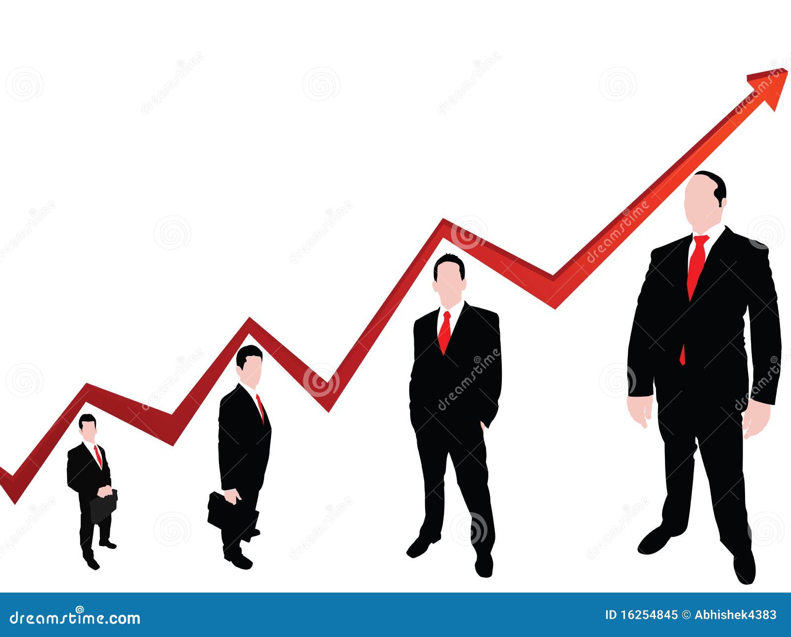 Developing graph stock illustration. Illustration of investment - 16254845