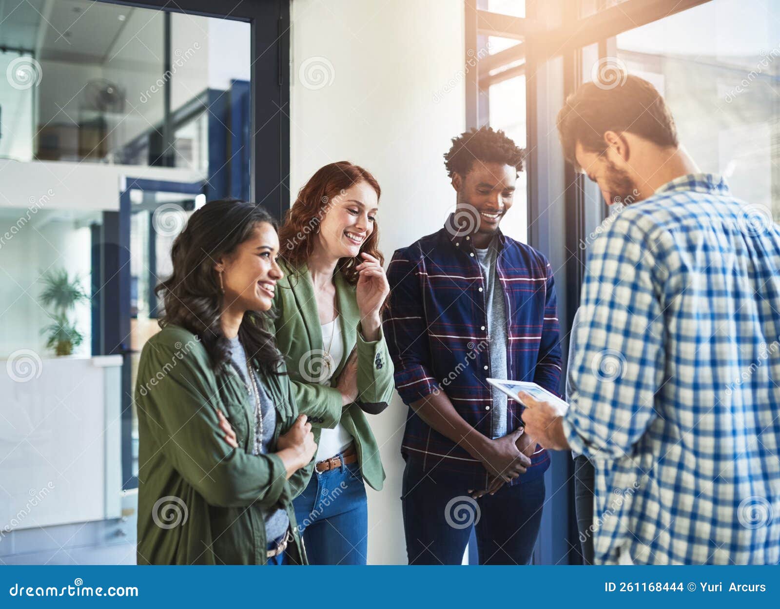 Developing Ideas As a Team. a Group of Colleagues Having an Office ...