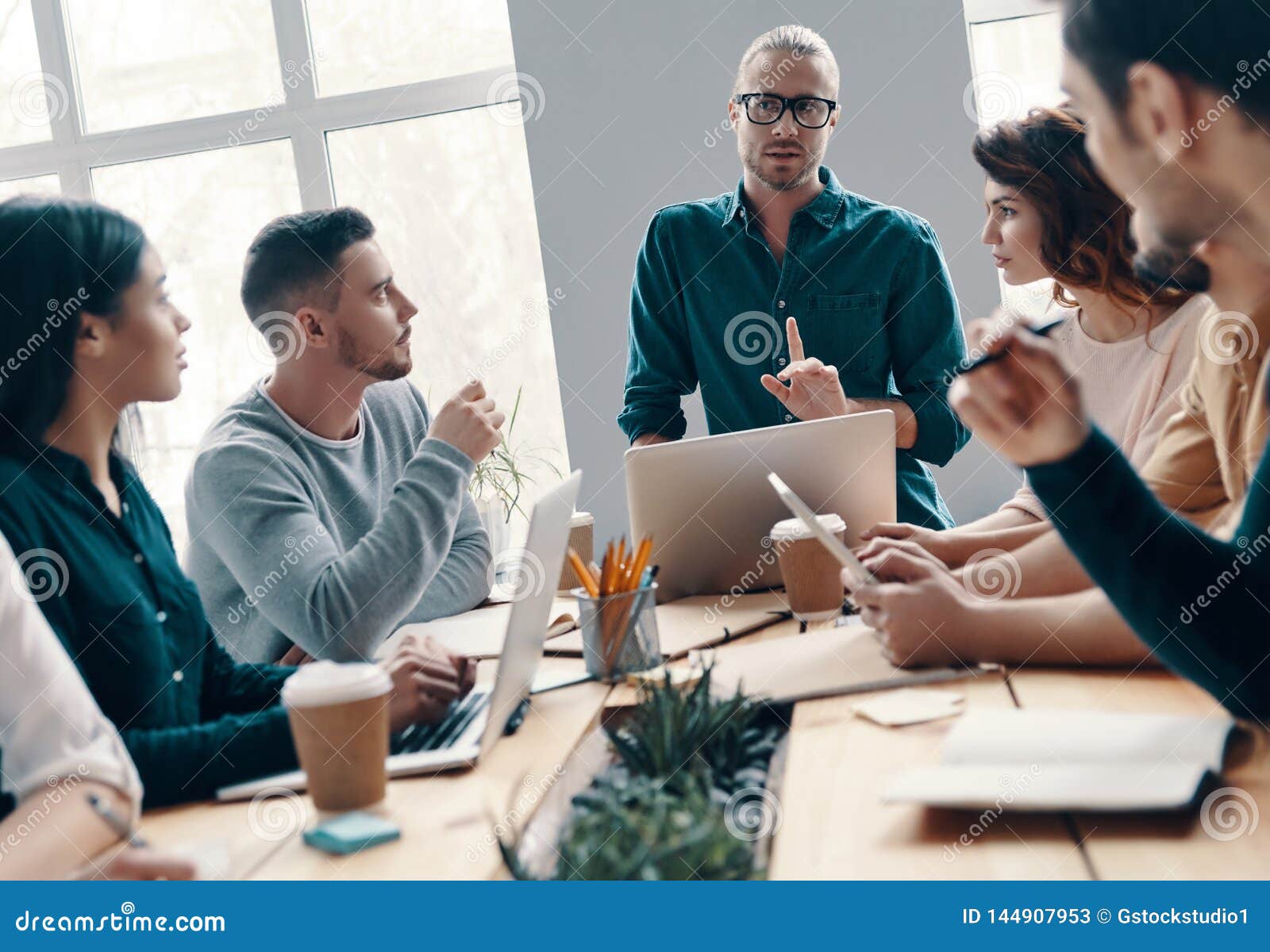 Developing new project. stock image. Image of modern - 144907953