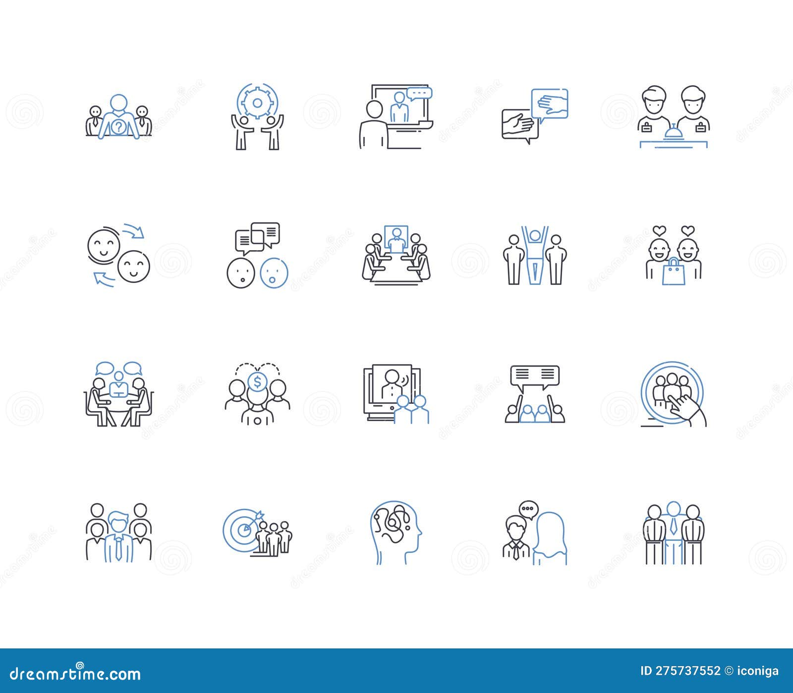 Developing Line Icons Collection. Innovation, Growth, Progress ...