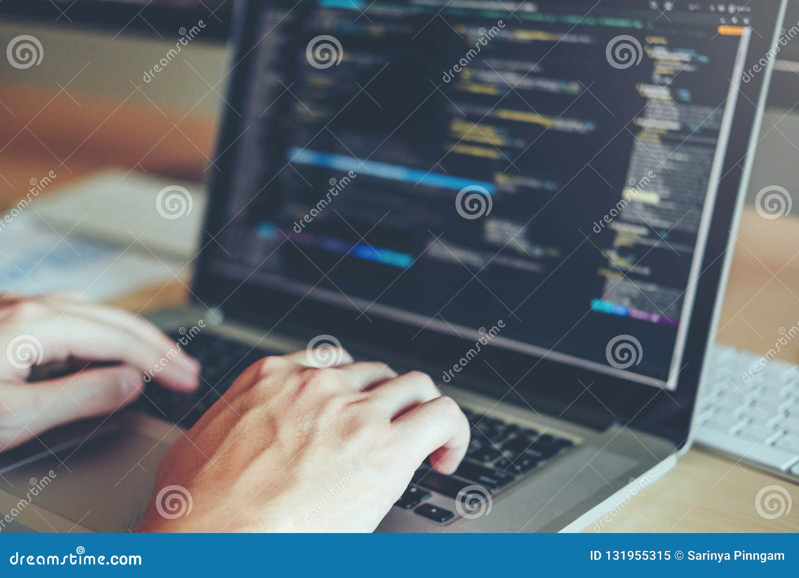 Developing Programmer Development Website Design And Coding Tech Stock Image Image Of Coder