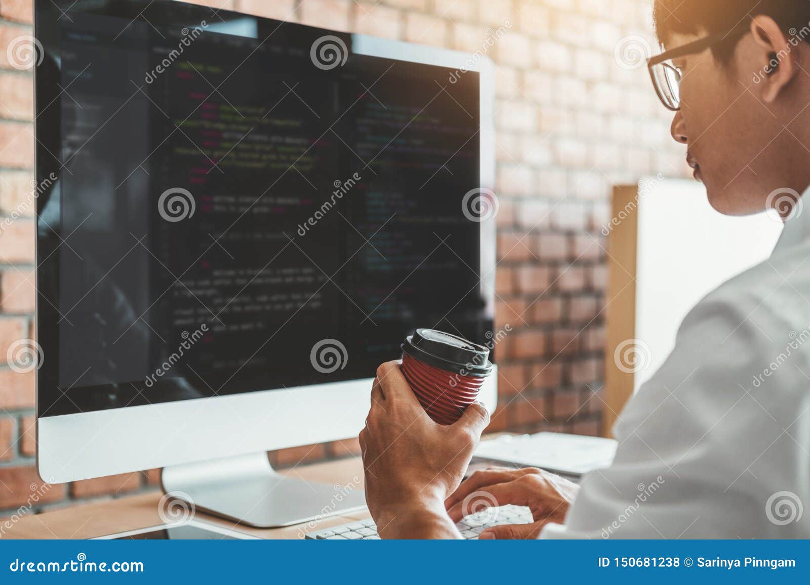 Developing Programmer Development Website Design and Coding Technologies Working in Software ...