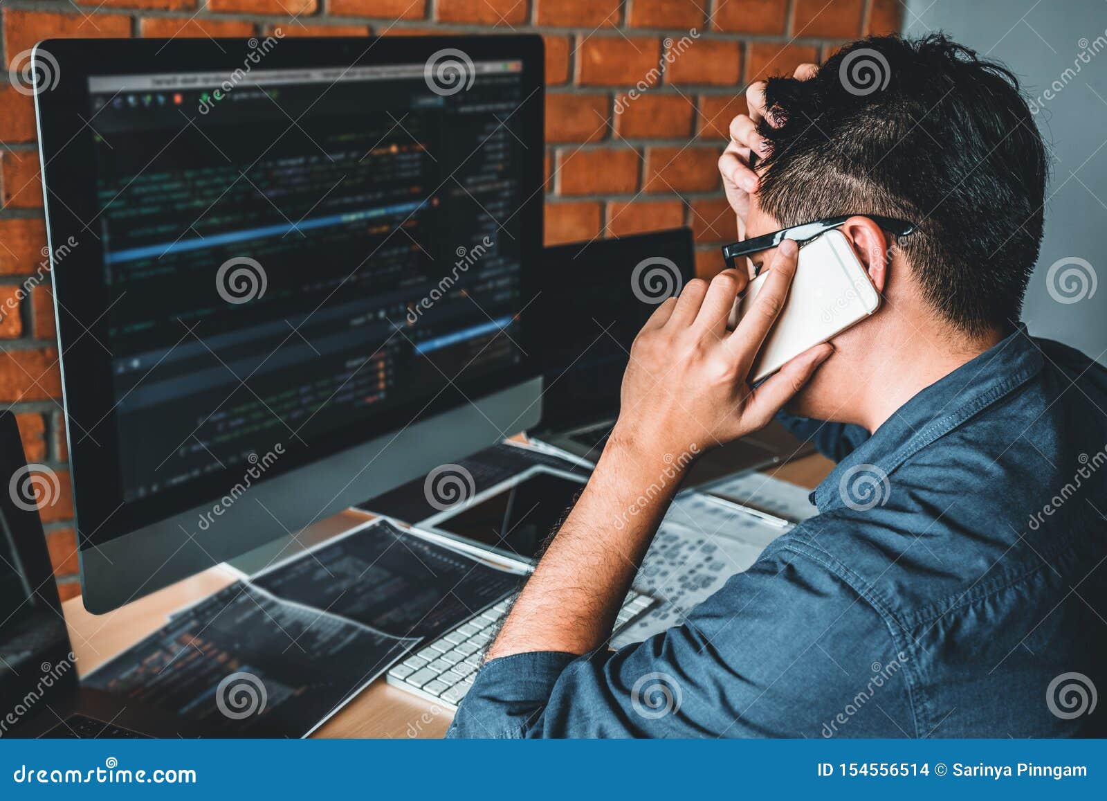 Developing Programmer Development Website Design And Coding Technologies Working In Software