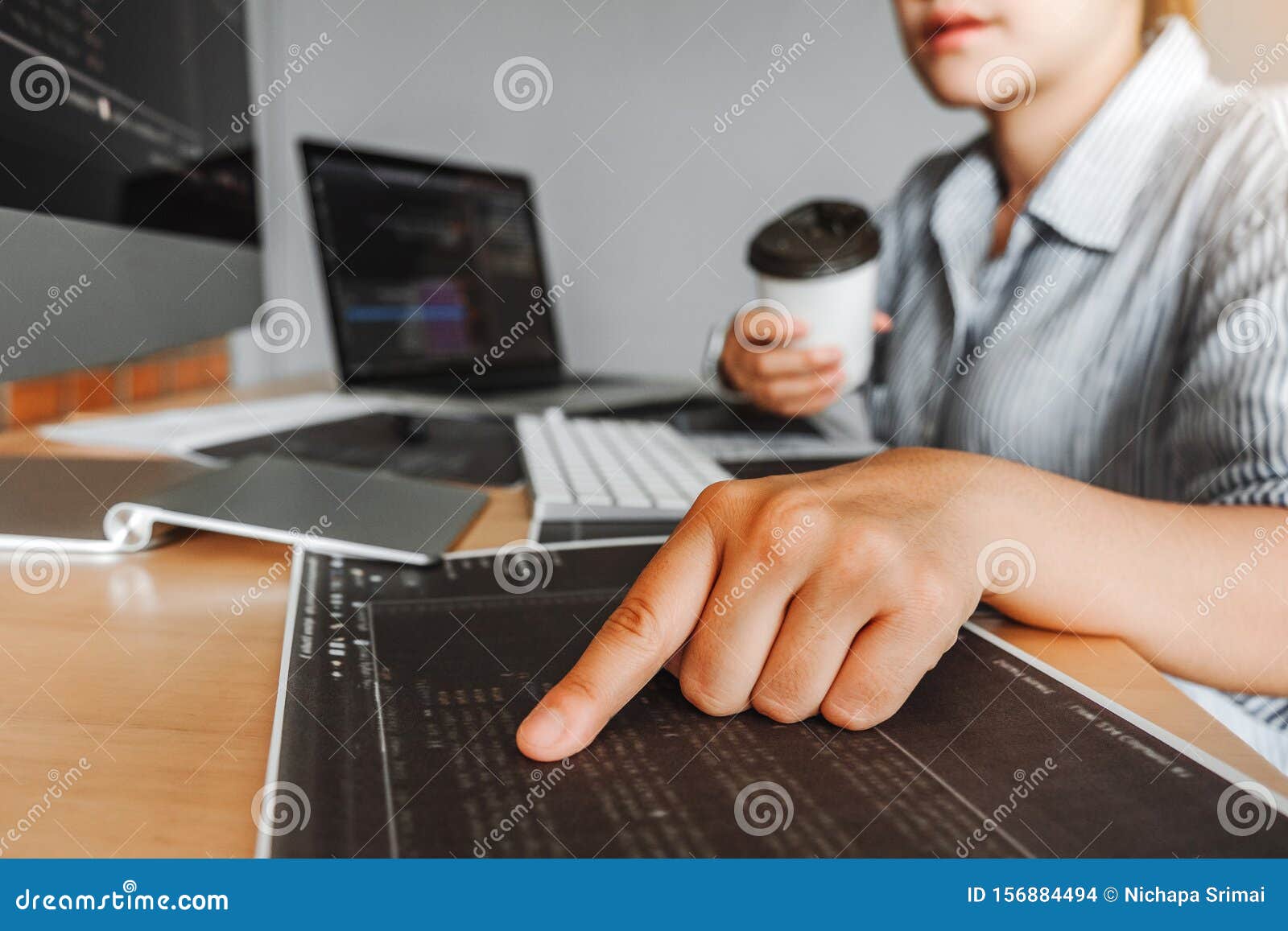 Developing Programmer Reading Computer Codes Development Website Design ...