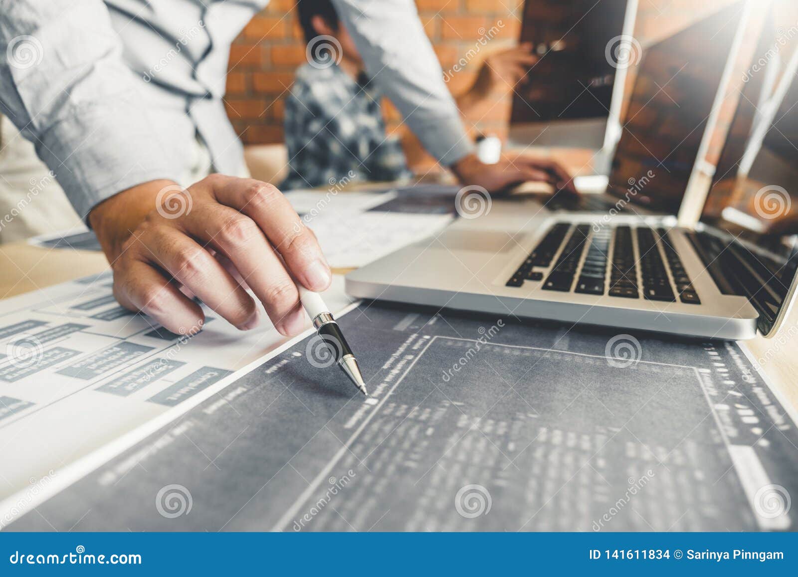 Developing Programmer Team Development Website Design And Coding Technologies Working At