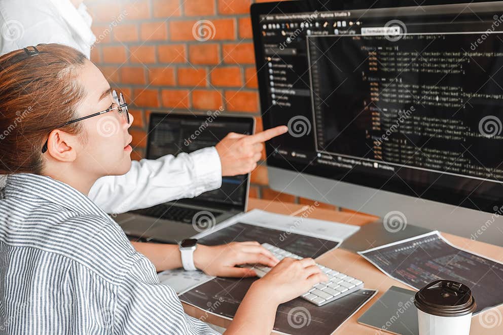 Developing Programmer Team Reading Computer Codes Development Website Design and Coding ...