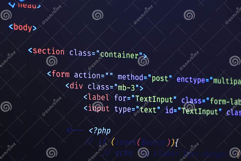 Developing Programming Binary Code, Art Design Website Digital Page ...