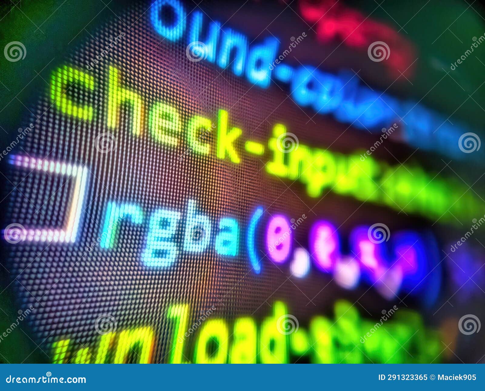 Developing Programming Binary Code Compressed Javascript Code On Computer Screen Script