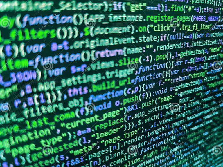 Developing Programming And Coding Technologies Seo Concepts For Better Serp Stock Image Image