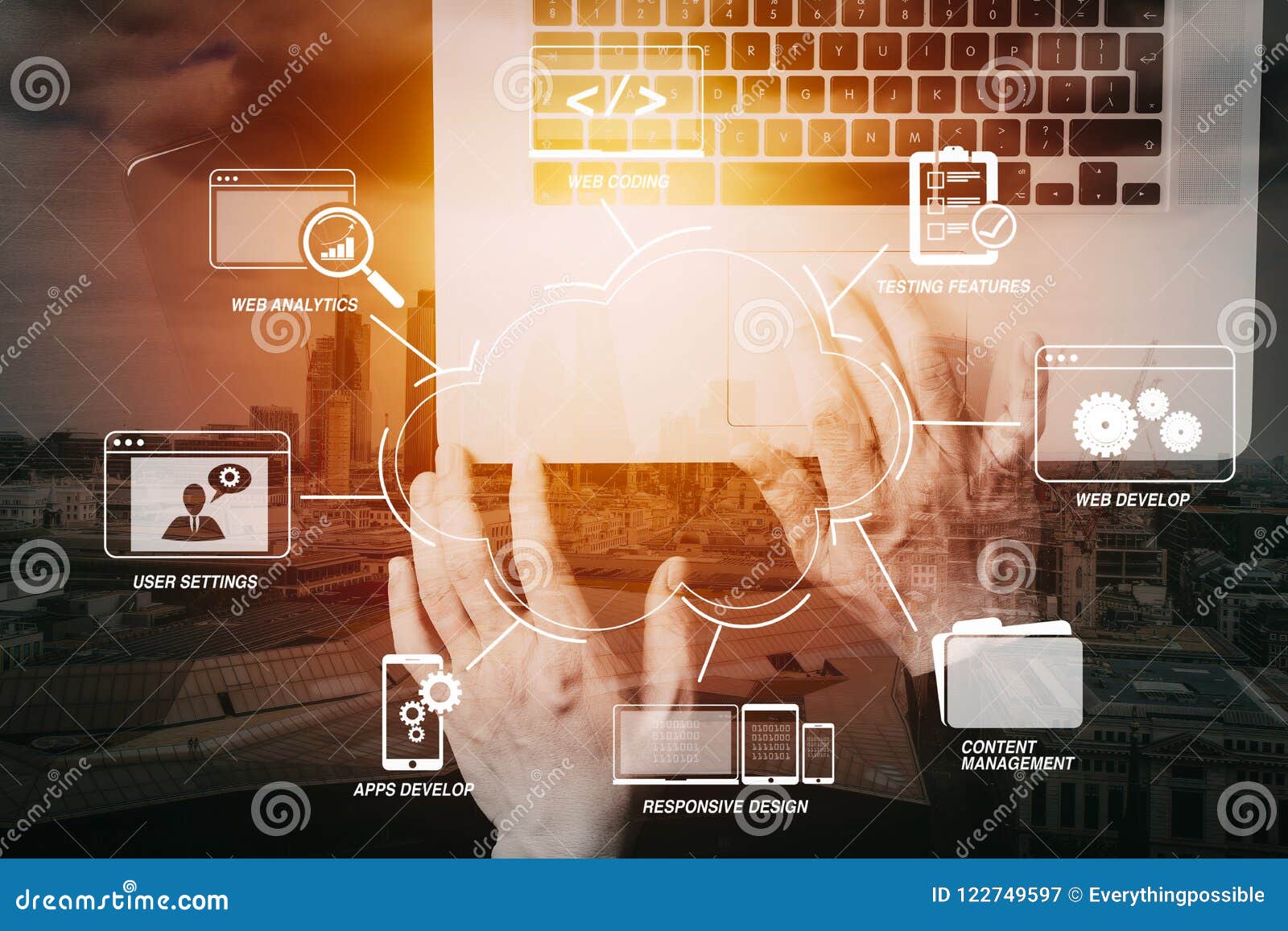 Cyber Security Internet and Networking Concept.Businessman Hand Stock ...