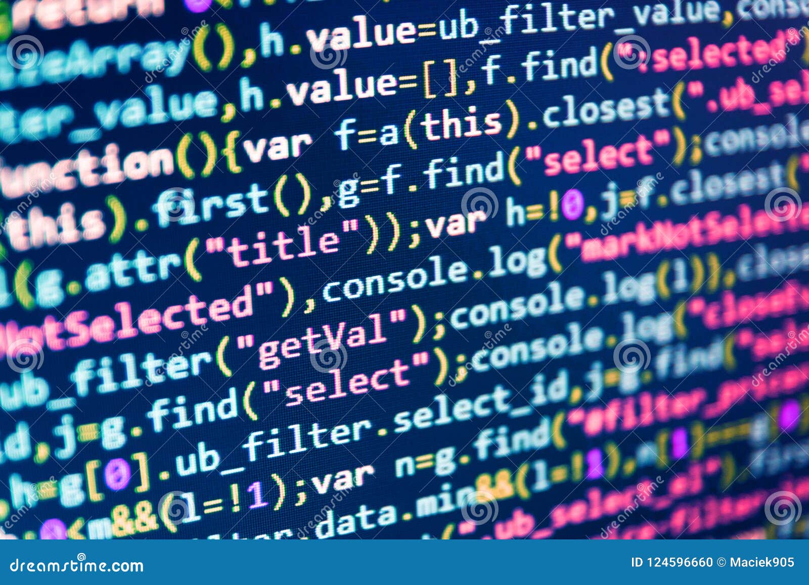 Developing programming stock photo. Image of binary - 124596660