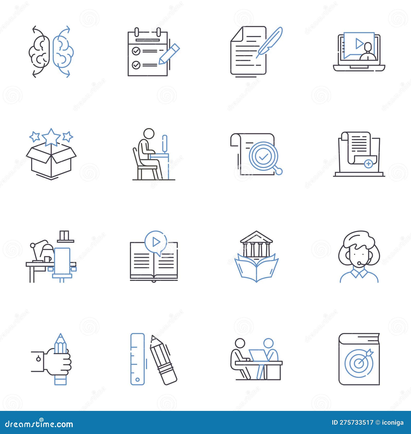 Developing Trade Line Icons Collection. Globalization, Importing ...