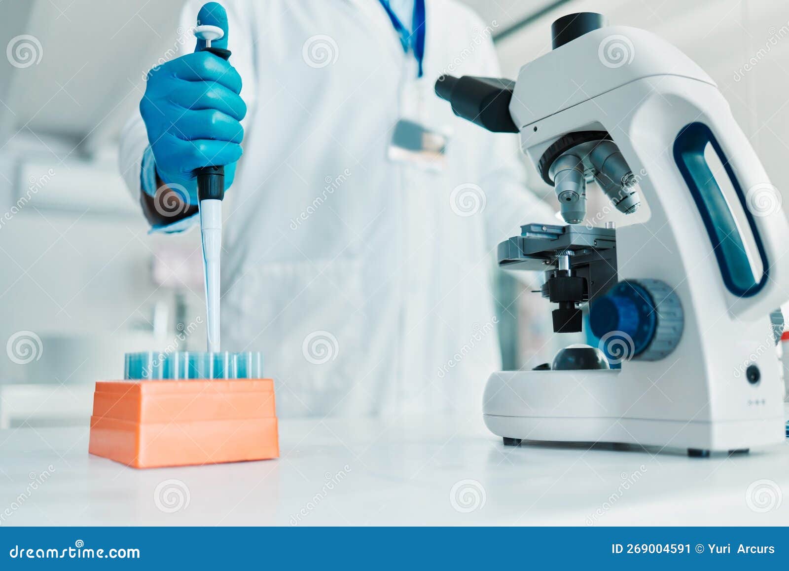 Developing a Working Cure that Will Save Lives. Closeup Shot of an ...