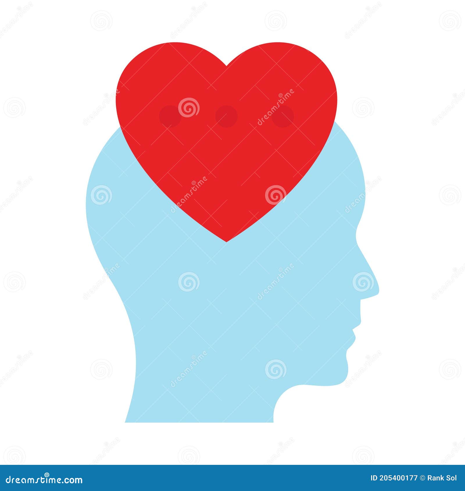 Development Brain Emotional Vector Icon Which Can Easily Modify Stock ...