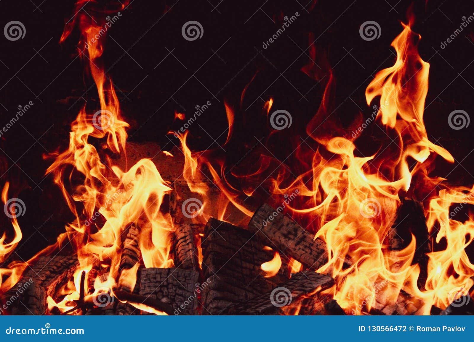 Developing Flames in the Furnace Stock Photo - Image of magnificent ...