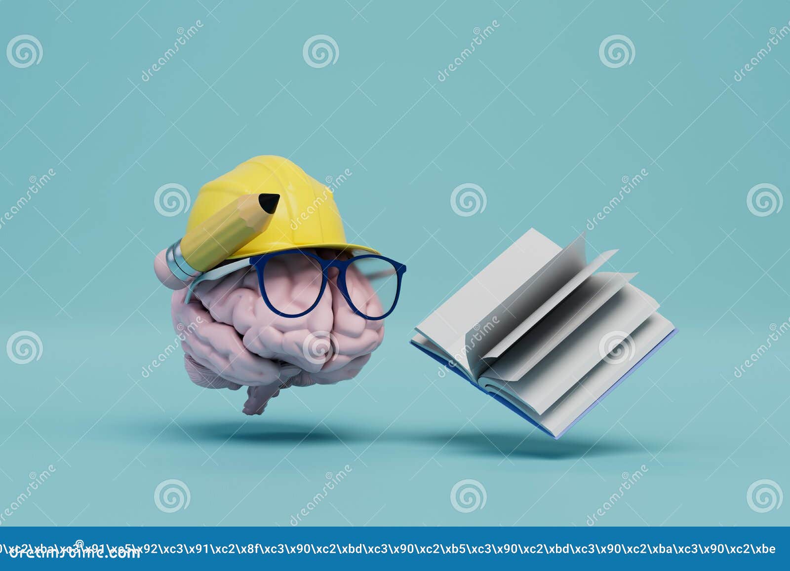 The Construction Brain Illustration Holds A Bolt Cartoon Vector | CartoonDealer.com #198986513